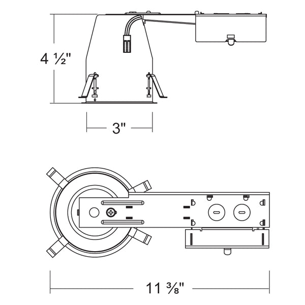 LEDQuant 3" Inch Remodel Recessed Housing Can without Driver for Ceili ...