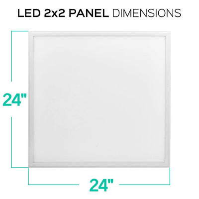 4-Pack 2x2 FT LED Panel Light, 36W, 3500K Natural White, 4000 Lumens ...