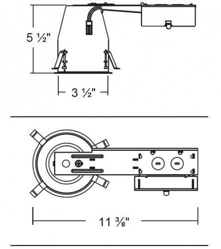 LEDQuant 3" Inch LED Remodel Recessed Housing Can with Driver for Ceil ...