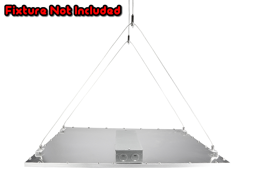 Suspension Mount Kit (4 Cables) for LED Flat Panel Light Fixture ...