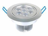 Dimmable 7W Recessed LED Lighting Fixture, Recessed Downlight, Warm Wh ...